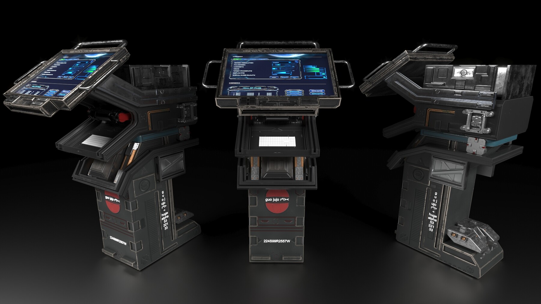 ArtStation - Sci-Fi Console 3D model | Resources