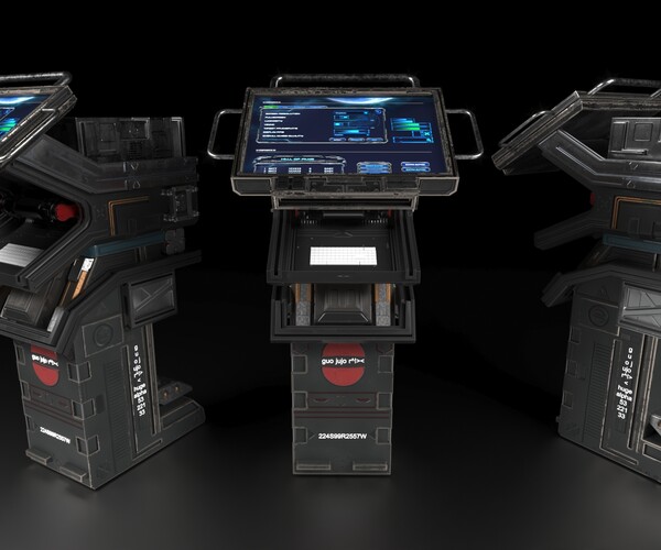 ArtStation - Sci-Fi Console 3D model | Resources