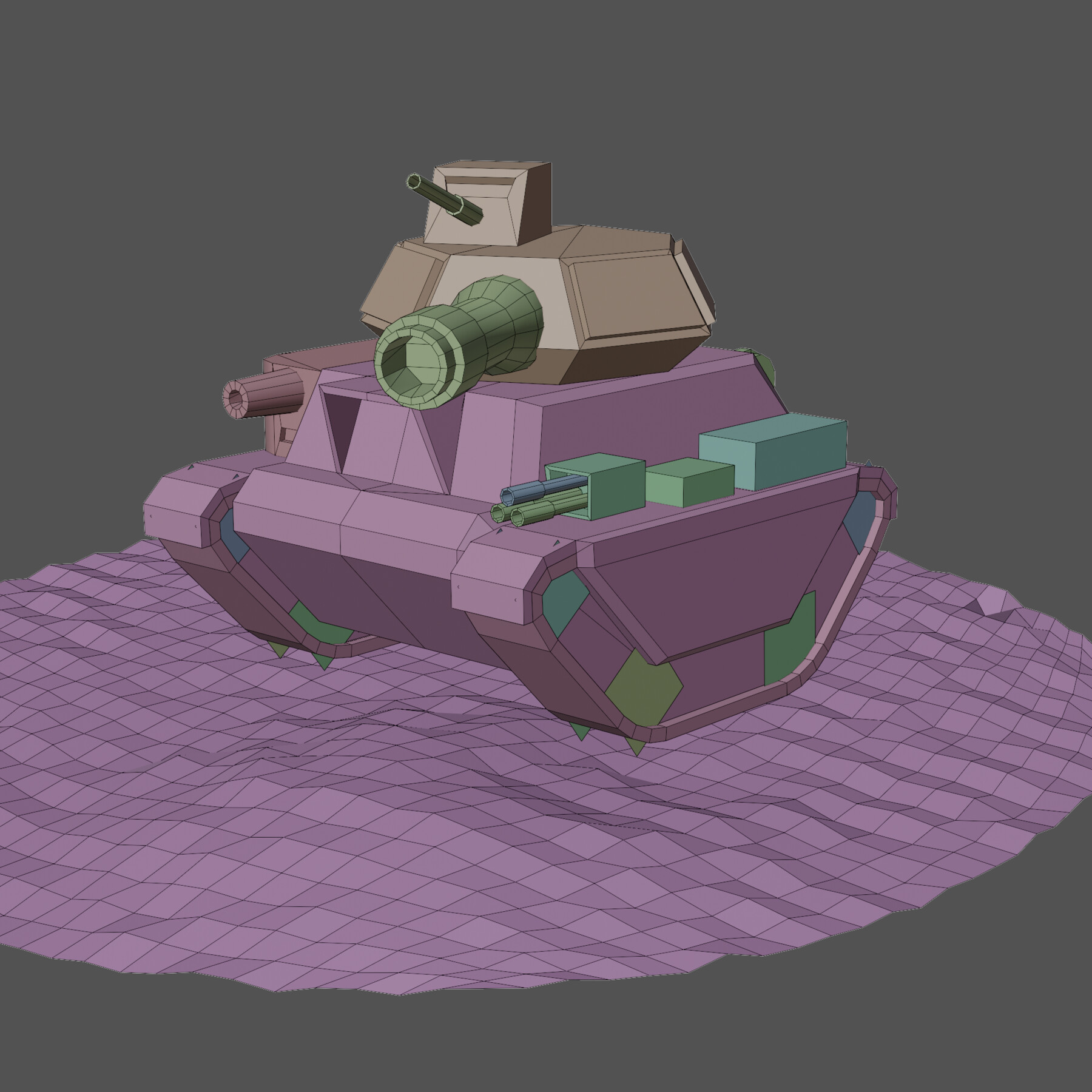 ArtStation - stylized tank | Game Assets