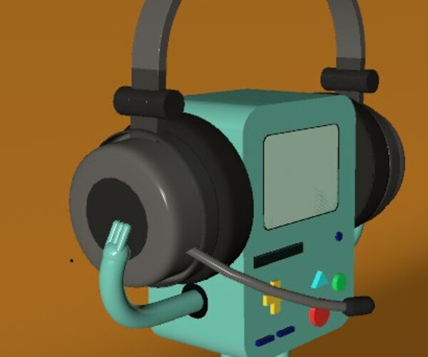 ArtStation - BMO with Headphones - Adventure Time - 3D Model - Cinema ...