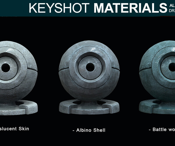 ArtStation - Creature Materials for Keyshot | Game Assets