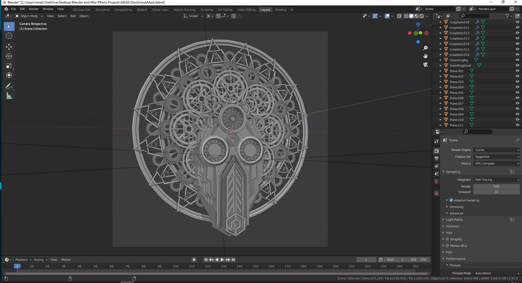 ArtStation - 3D Deity Mask | Resources