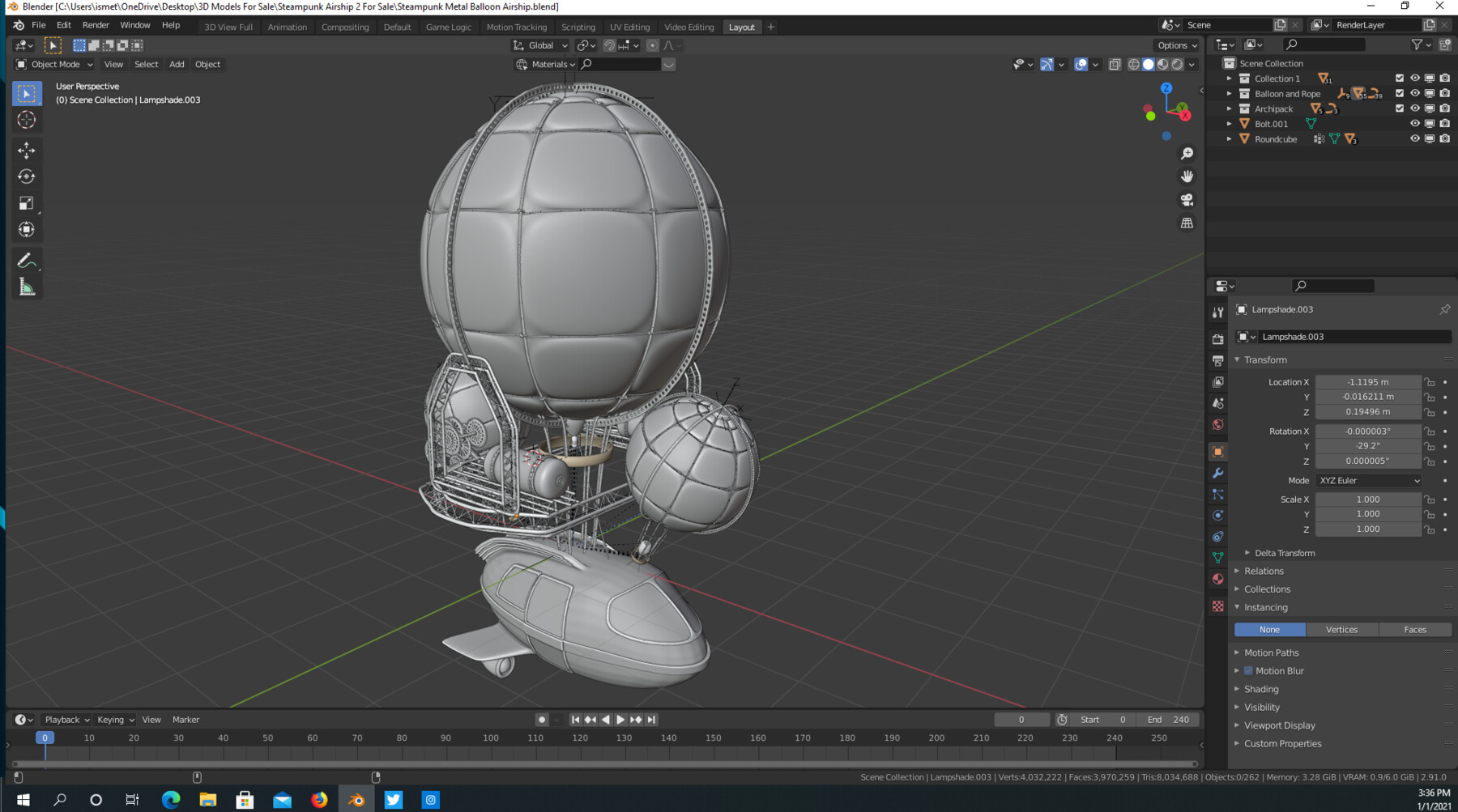 ArtStation - Steampunk Airship 'Atompunk' | Resources
