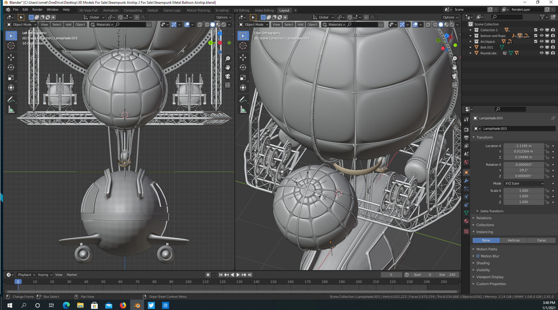 ArtStation - Steampunk Airship 'Atompunk' | Resources