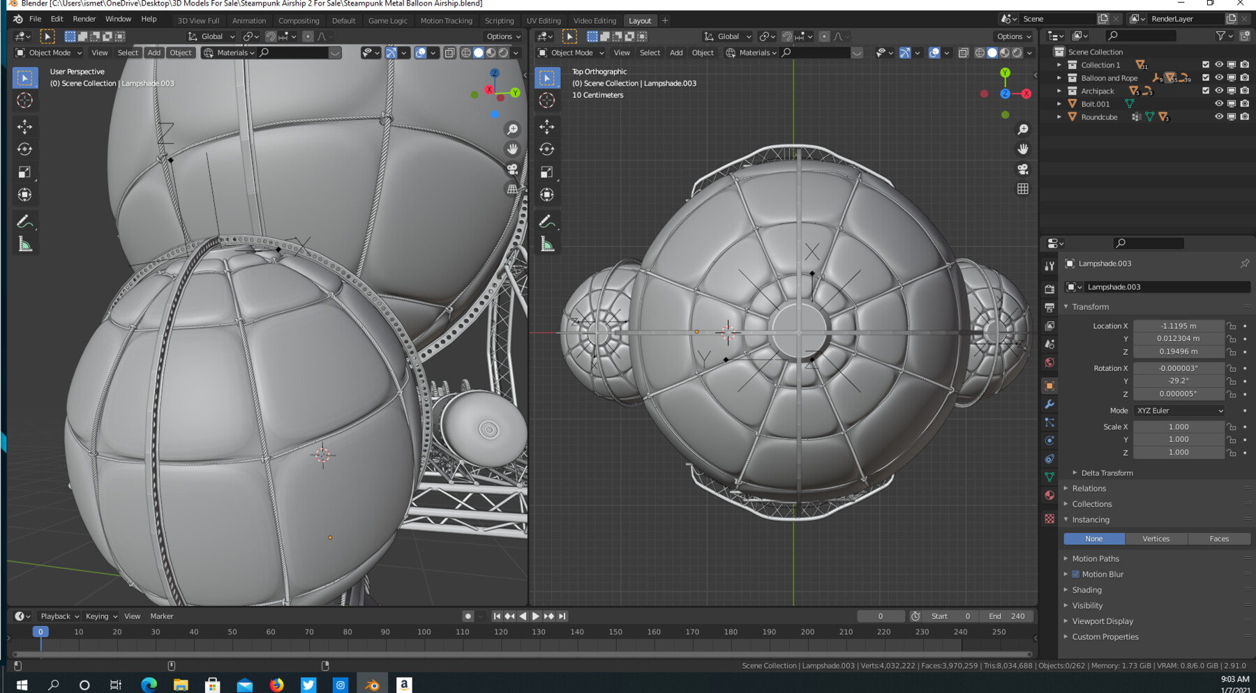ArtStation - Steampunk Airship 'Atompunk' | Resources