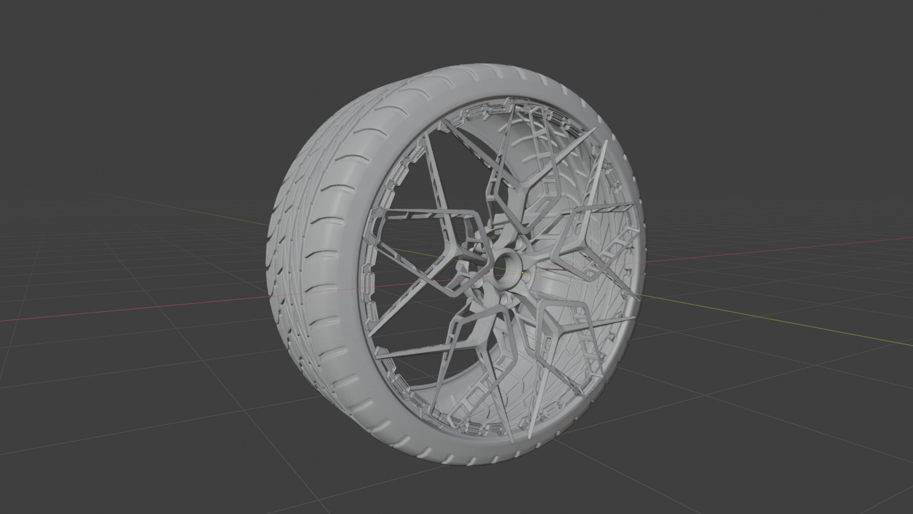 ArtStation - Supercar Wheel Tire concept 3D model | Resources