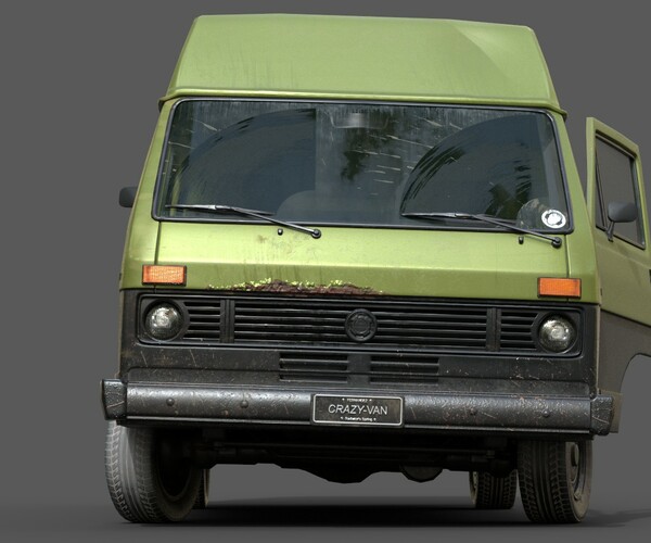 ArtStation - Van Vehicle Lowpoly Car Game ready Vanpanel | Game Assets