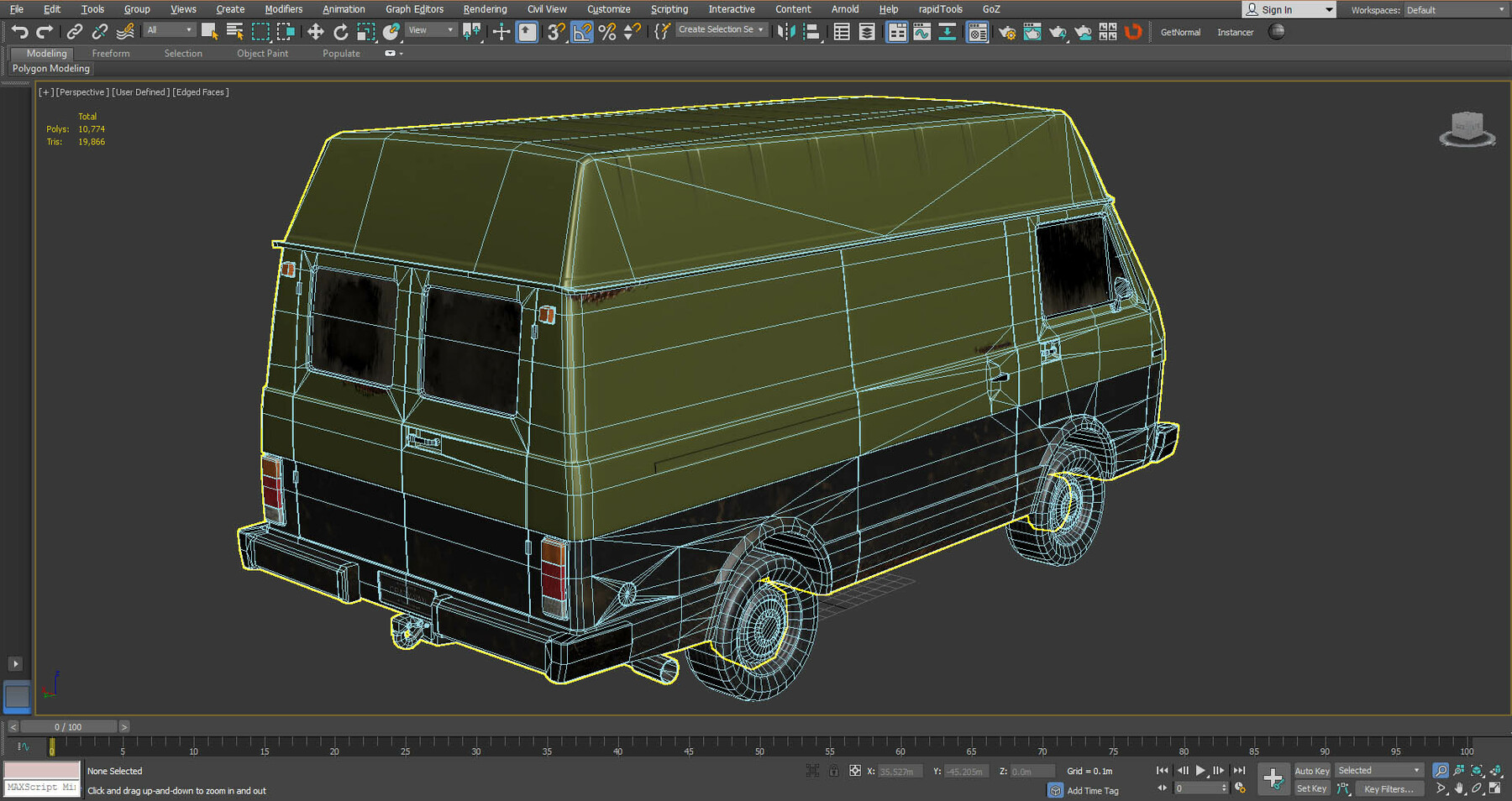 ArtStation - Van Vehicle Lowpoly Car Game ready Vanpanel | Game Assets
