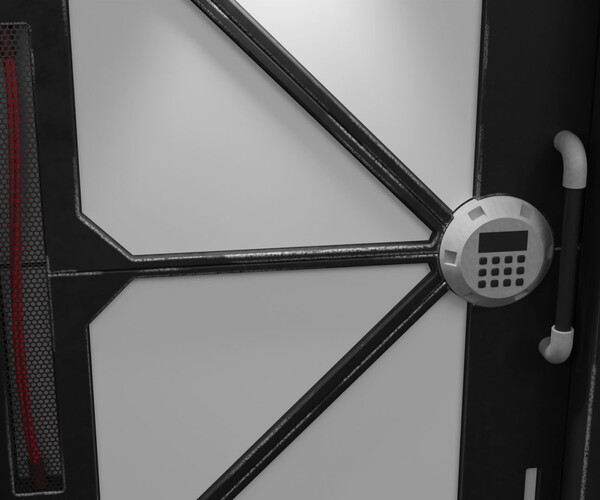 ArtStation - Sci-Fi Space Door Hard Surface | Game Assets