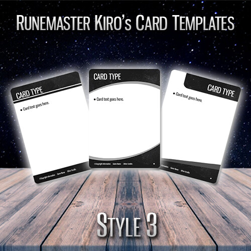 ArtStation - Runemaster Kiro's Card Templates - Style 3 | Game Assets
