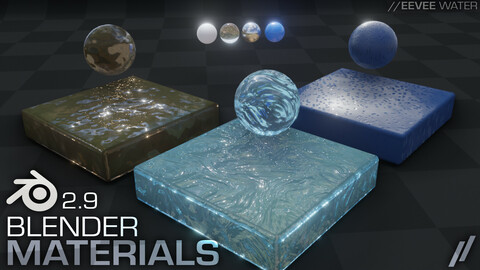 ArtStation - Blender 2.9 // EEVEE Water Materials | Resources