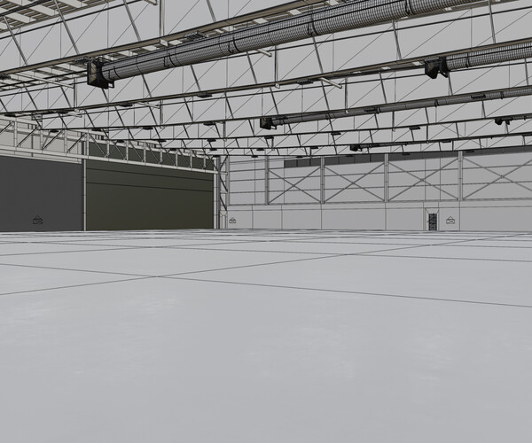 ArtStation - Airplane Hangar Interior 9 | Resources