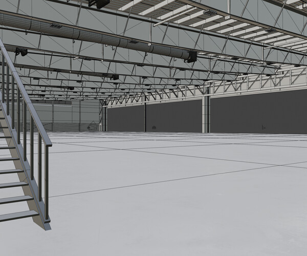ArtStation - Airplane Hangar Interior 9 | Resources