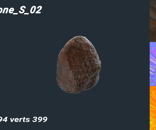 ArtStation - VOL. 1 - Set of 10 stones pack | Low-Poly | PBR | UE4 ...