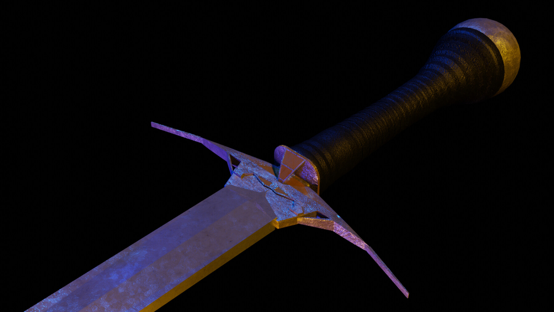 ArtStation - Knight's Blade Medieval Sword 3D Model | Resources