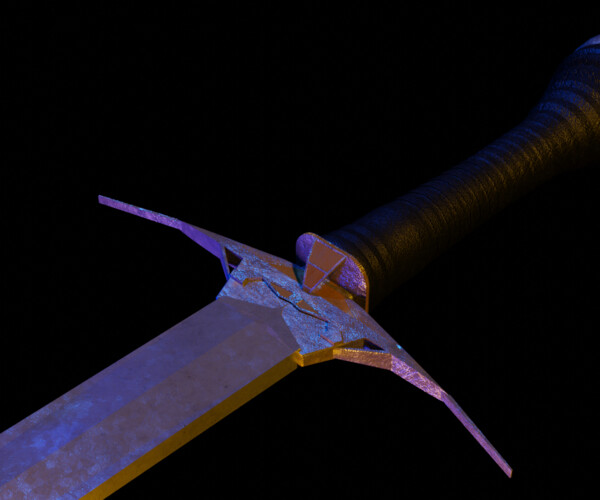 ArtStation - Knight's Blade Medieval Sword 3D Model | Resources