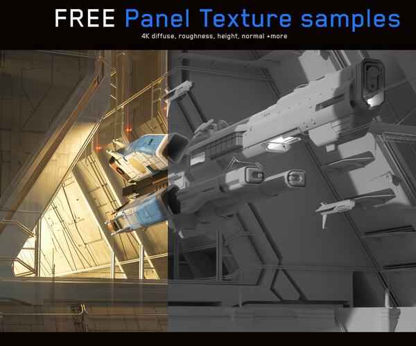 ArtStation - Free large scale Panels textures | Resources