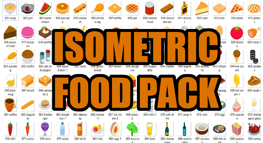 ArtStation - Isometric Food Pack | Game Assets