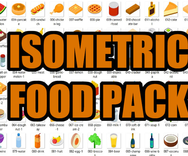 ArtStation - Isometric Food Pack | Game Assets