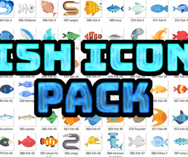 ArtStation - Fish Icons Set | Game Assets