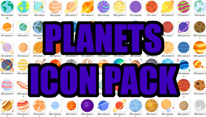 ArtStation - Planets Icon Pack | Game Assets