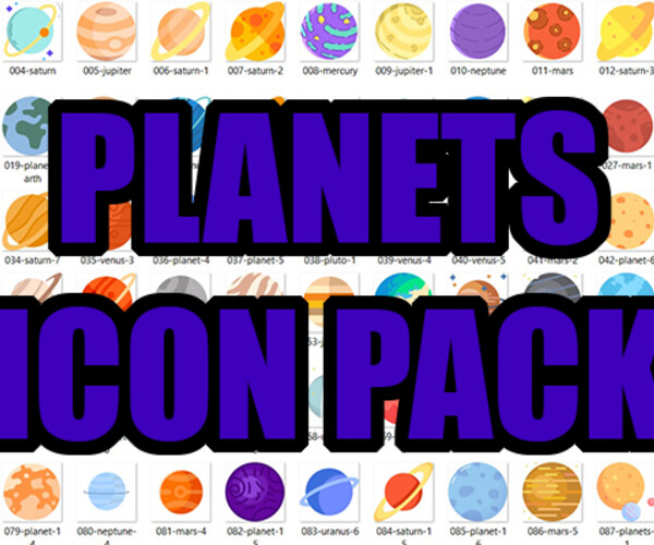 ArtStation - Planets Icon Pack | Game Assets