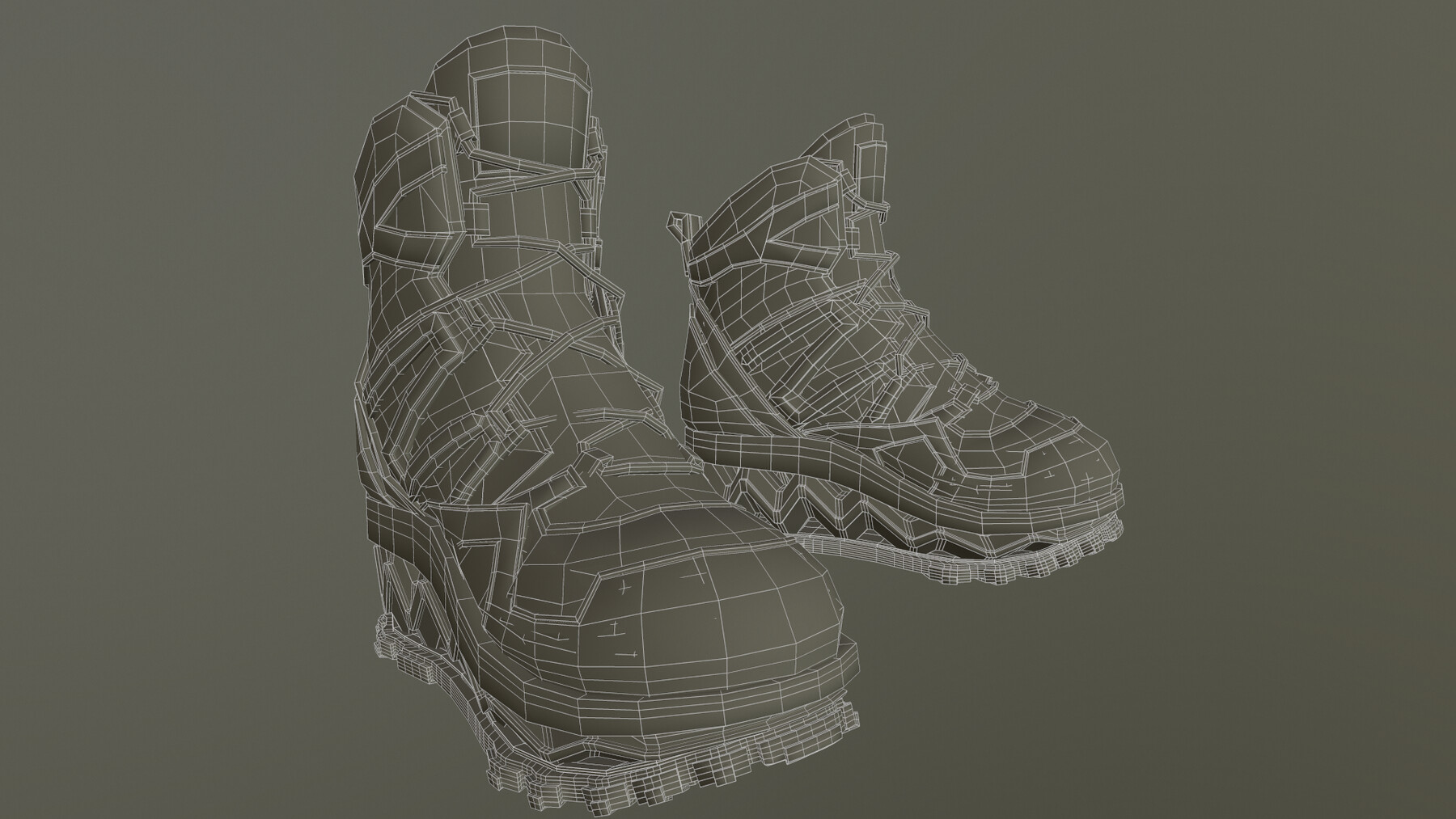 ArtStation - Boots with thick soles | Resources
