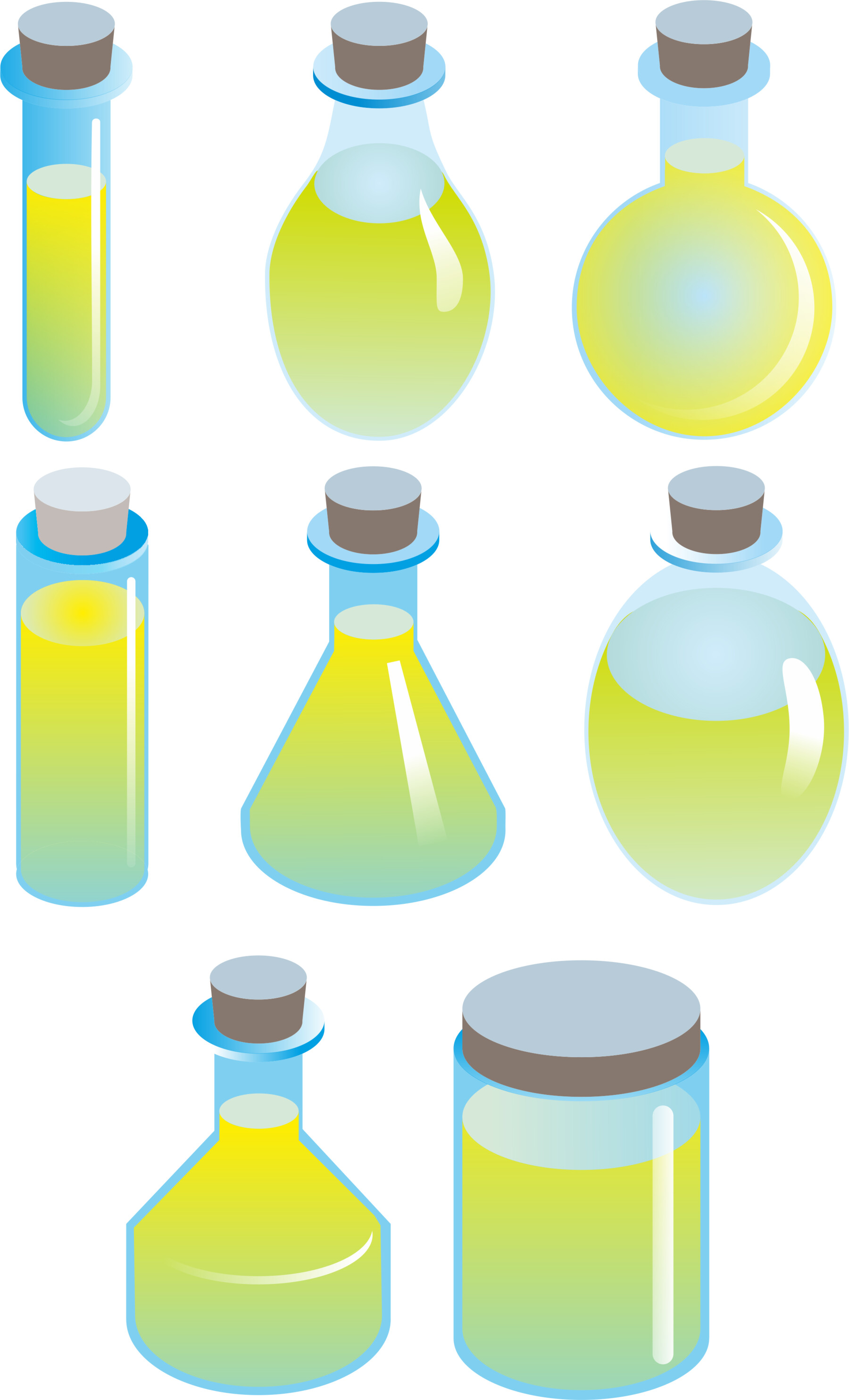 ArtStation - Alchemist stuff vector icons different colors | Game Assets