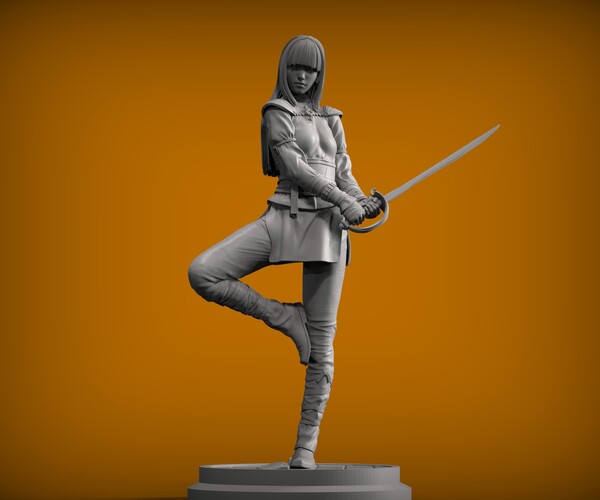 ArtStation - Girl with a sword | Resources