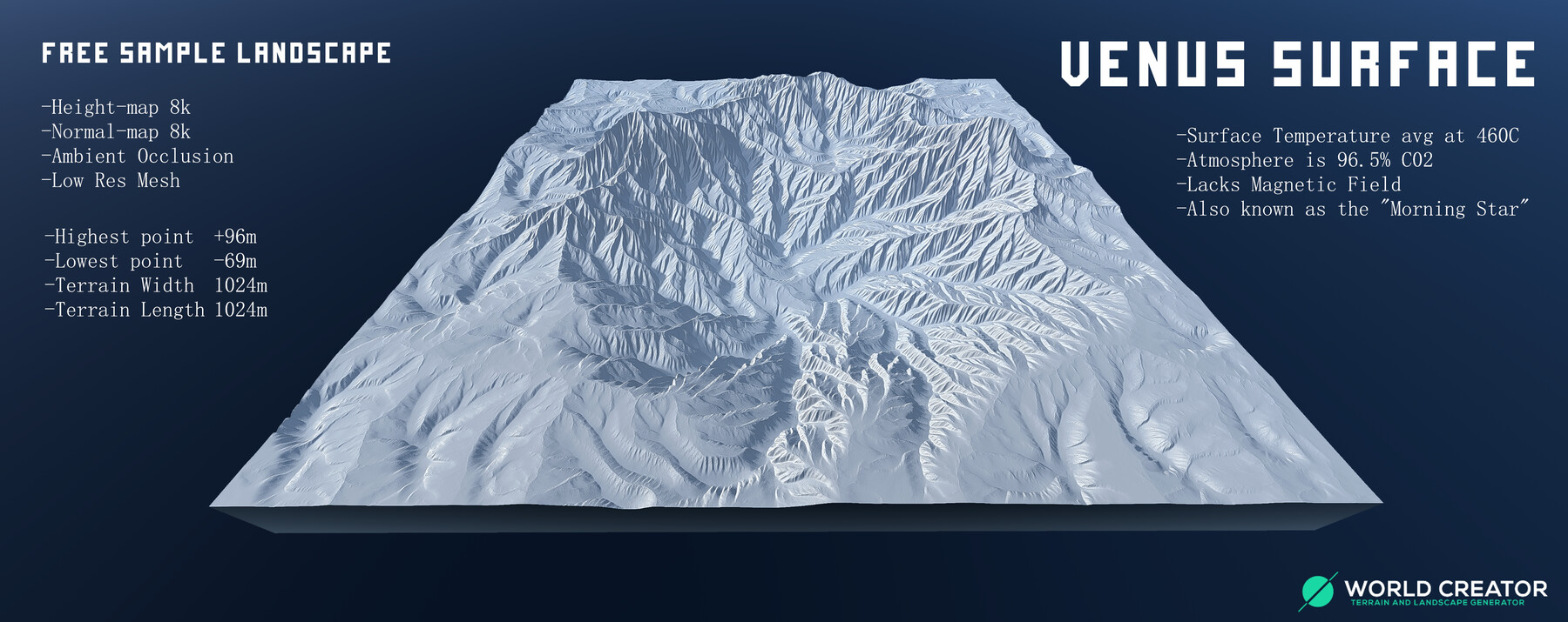 ArtStation - Free sample landscape. Venus Surface. | Resources