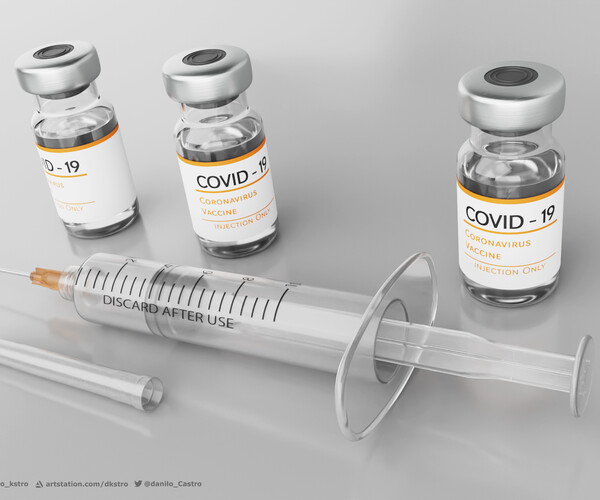 ArtStation - Syringe and Ampoule | 3D model | 2k Textures | Resources