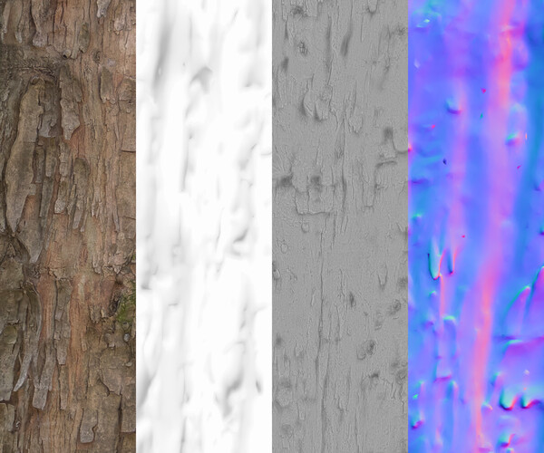 ArtStation - tree bark | Game Assets