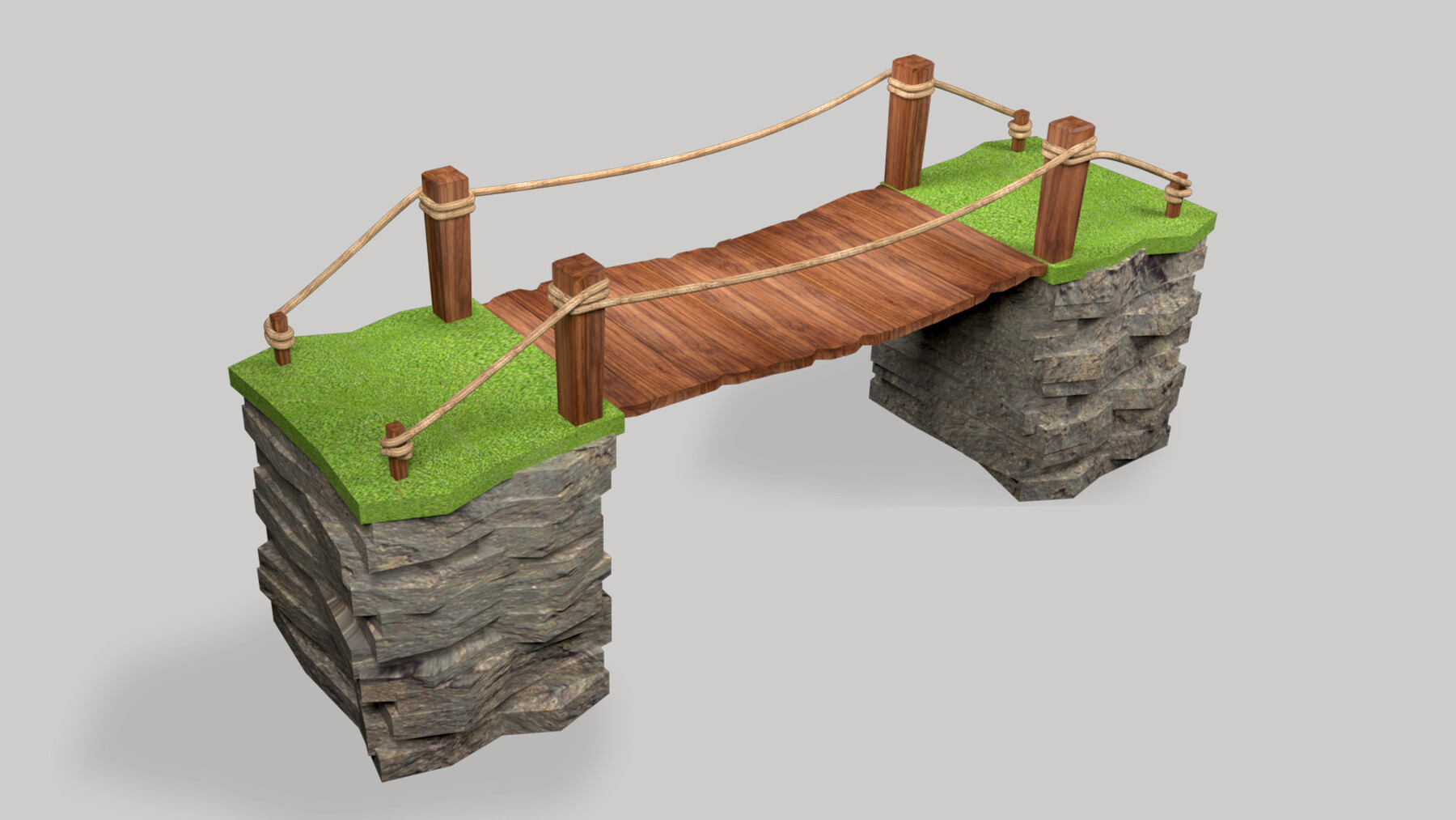 ArtStation - Bridge 3d model & 3dprint | Game Assets