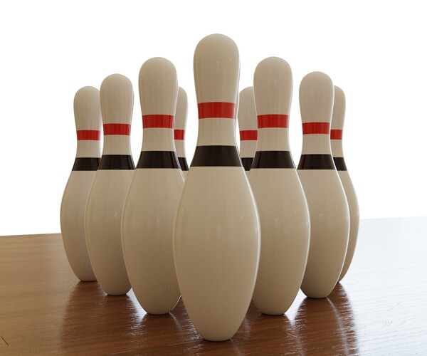 ArtStation - Bowling Pins - PBR - High Quality 3D model | Game Assets