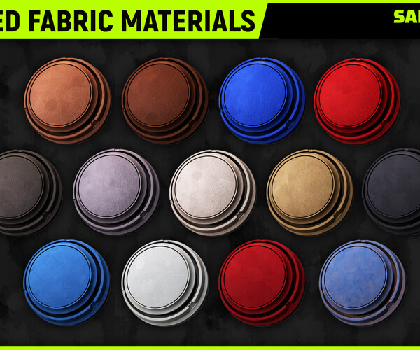 ArtStation - Stylized Fabric Smart Materials | Brushes