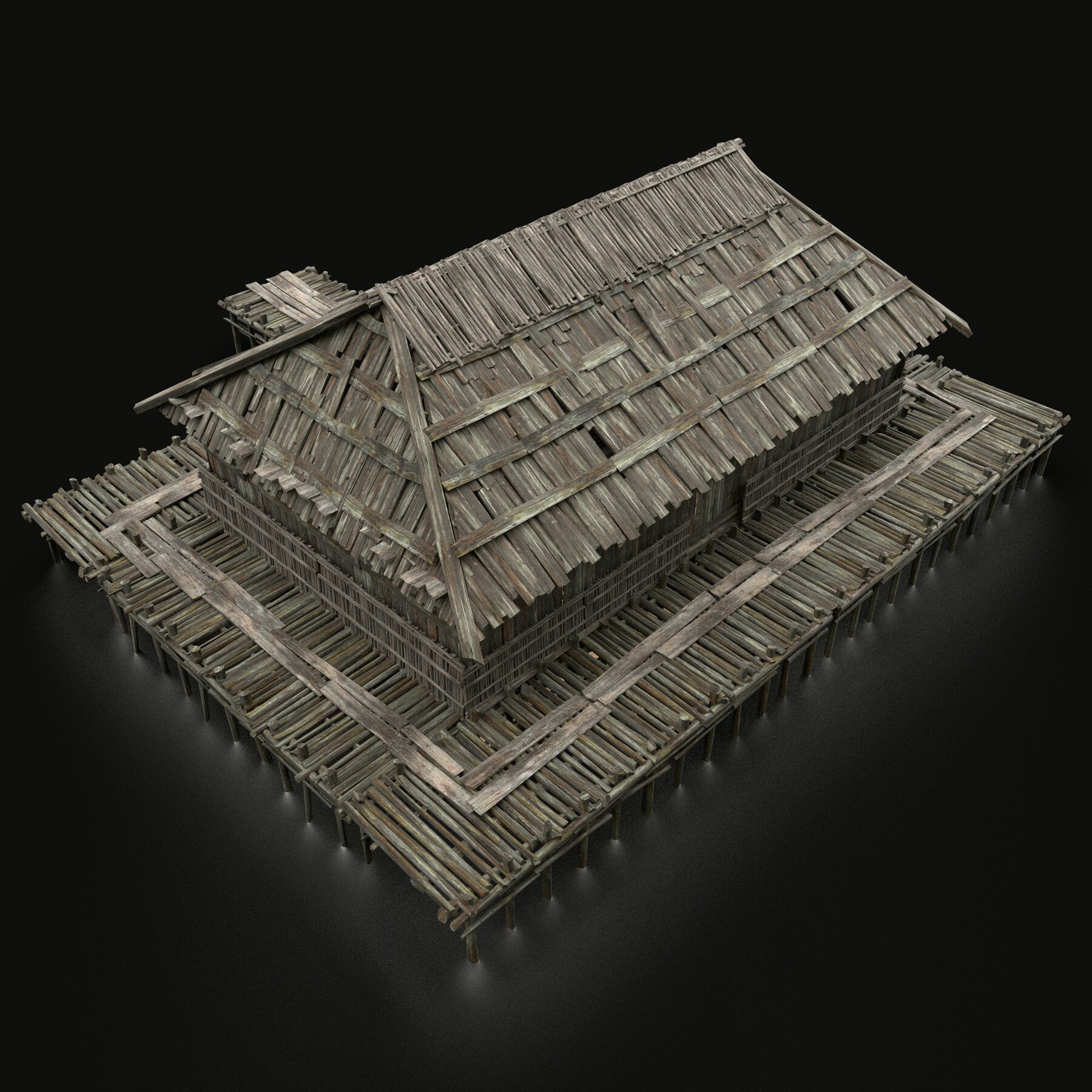ArtStation - SWAMP HOUSE COLLECTION WETLAND HUTS PACK FANTASY | Game Assets