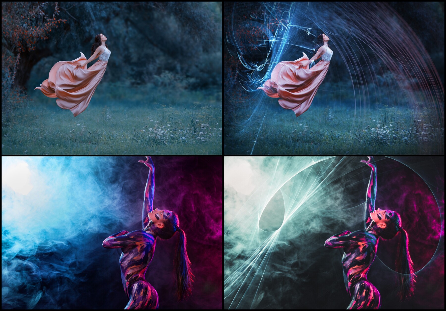 ArtStation - 50 Mystical Ice Light Photo Overlays | Resources