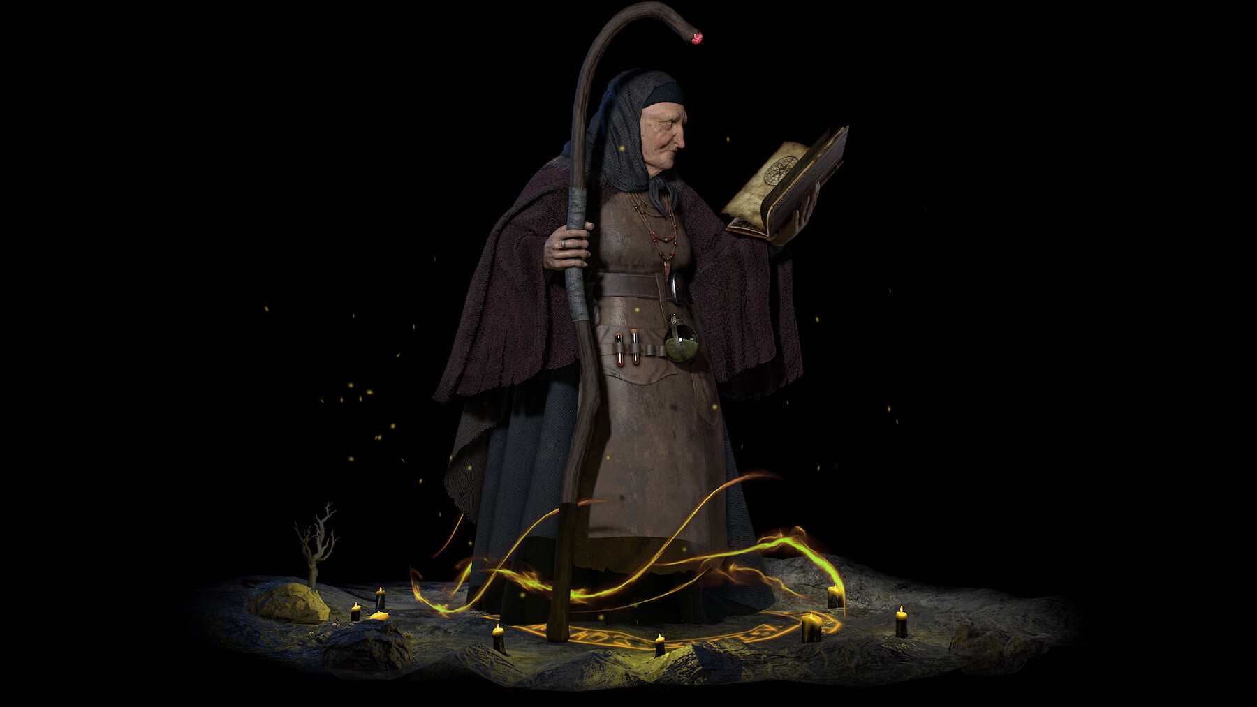 ArtStation - Witch old woman | Game Assets