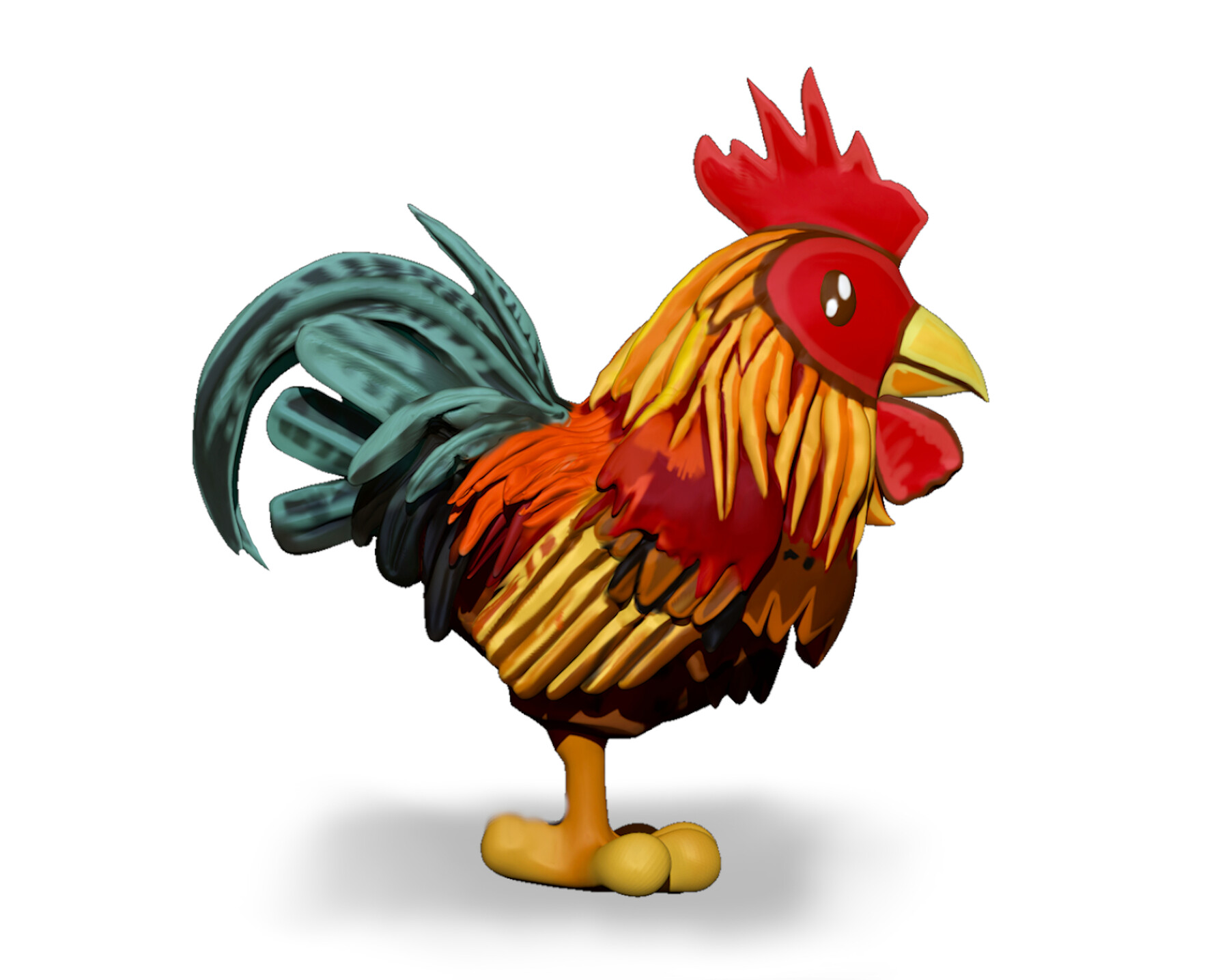 ArtStation - Rooster Character ZTL Sculpt | Game Assets