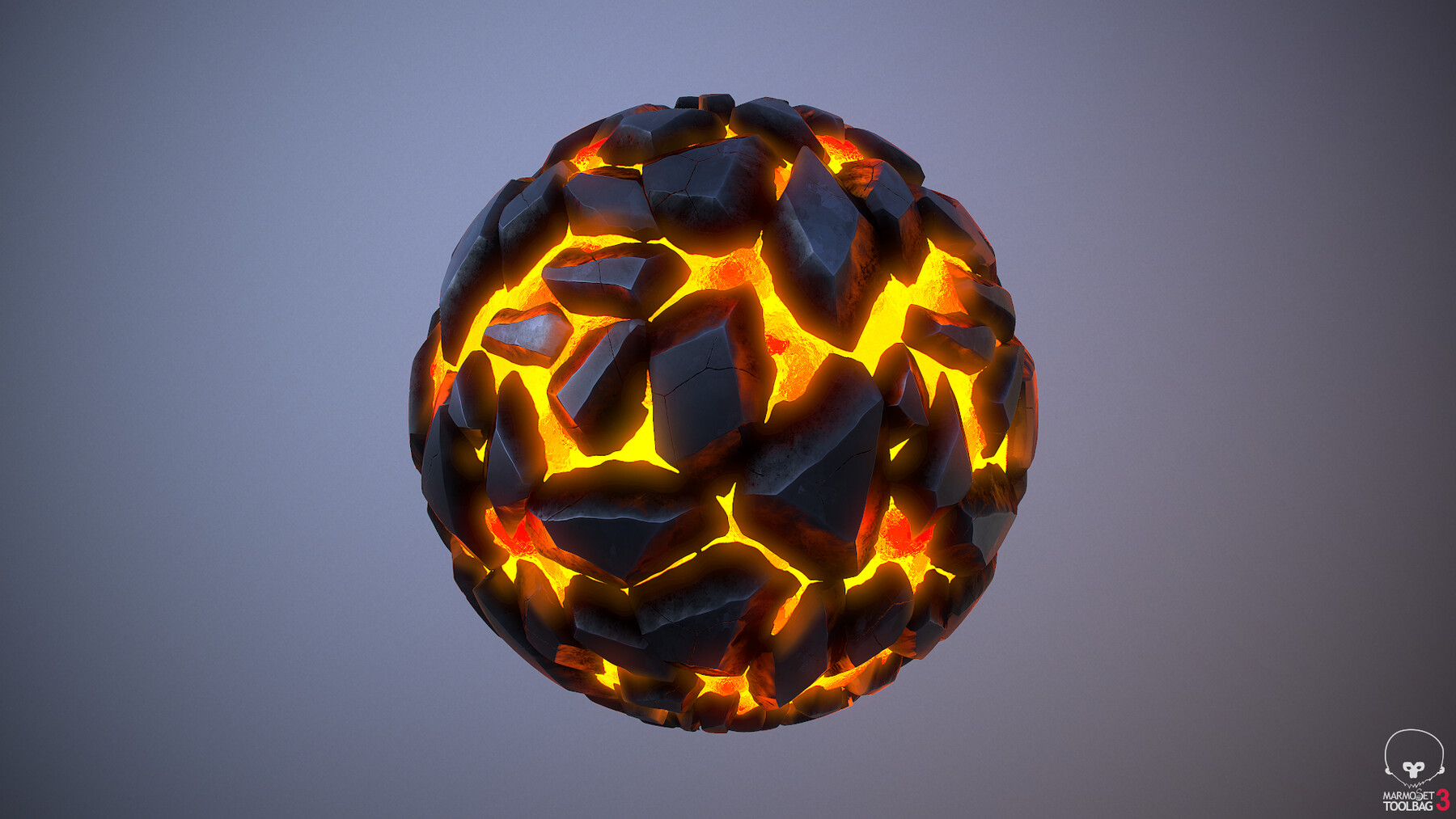 ArtStation - Molten Rocks Material - Substance Designer | Game Assets