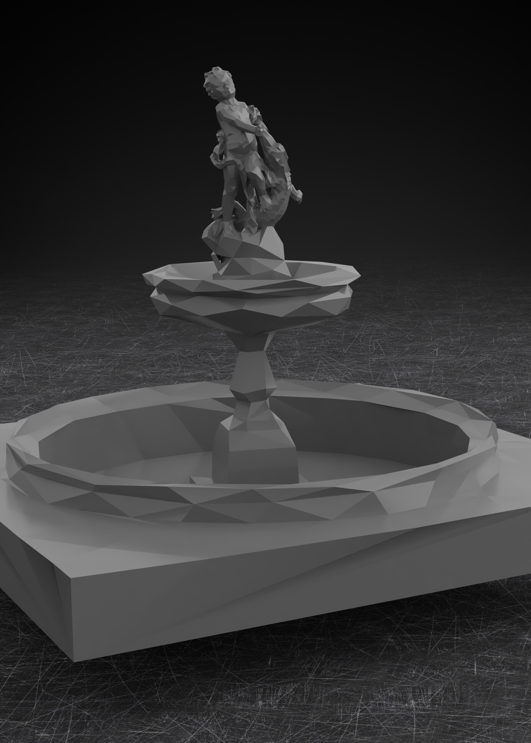 ArtStation - Low Poly Kpack for Kitops - Statues Vol.1 - Lions ...