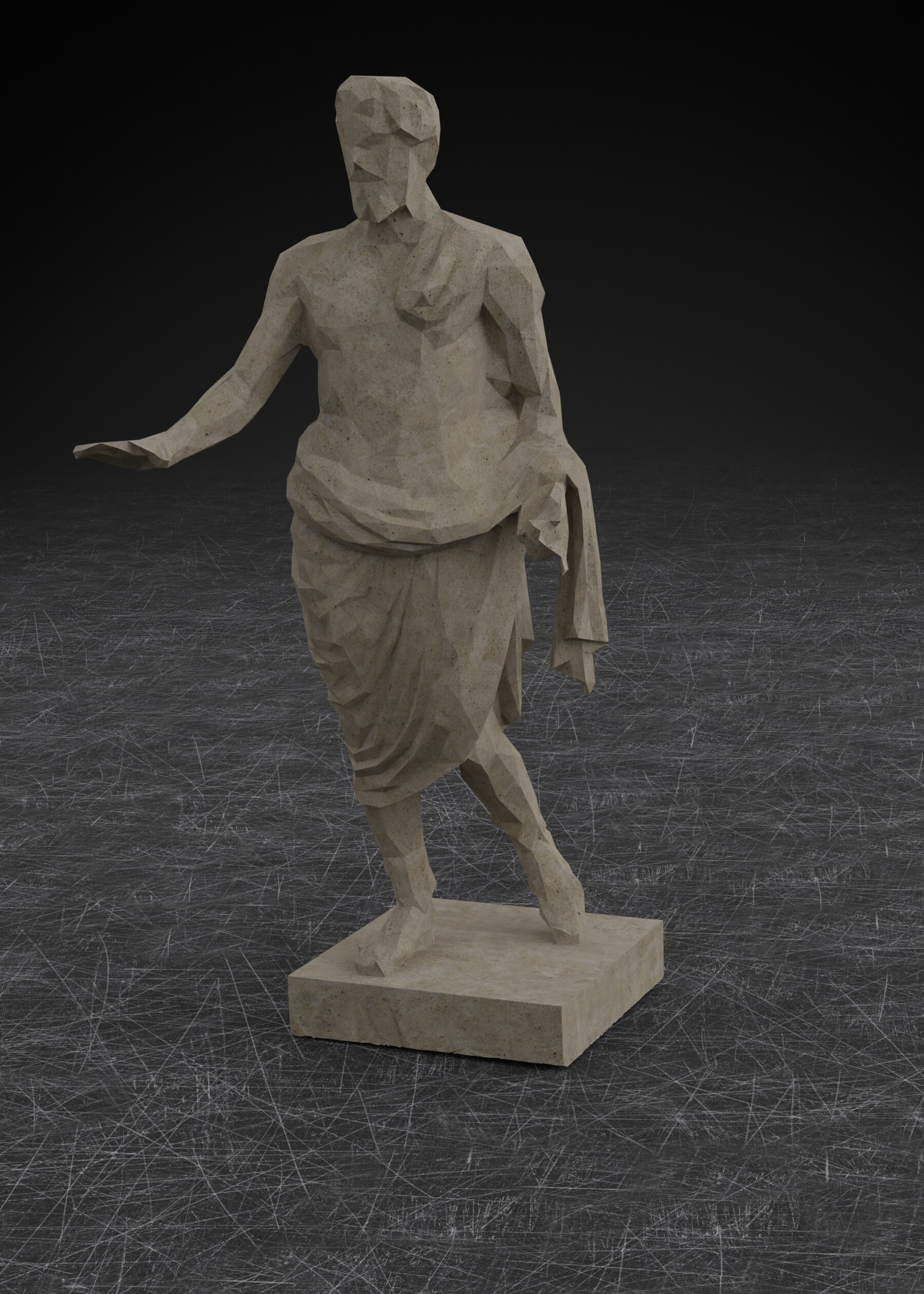 ArtStation - Low Poly Kpack for Kitops - Statues Vol.1 - Lions ...