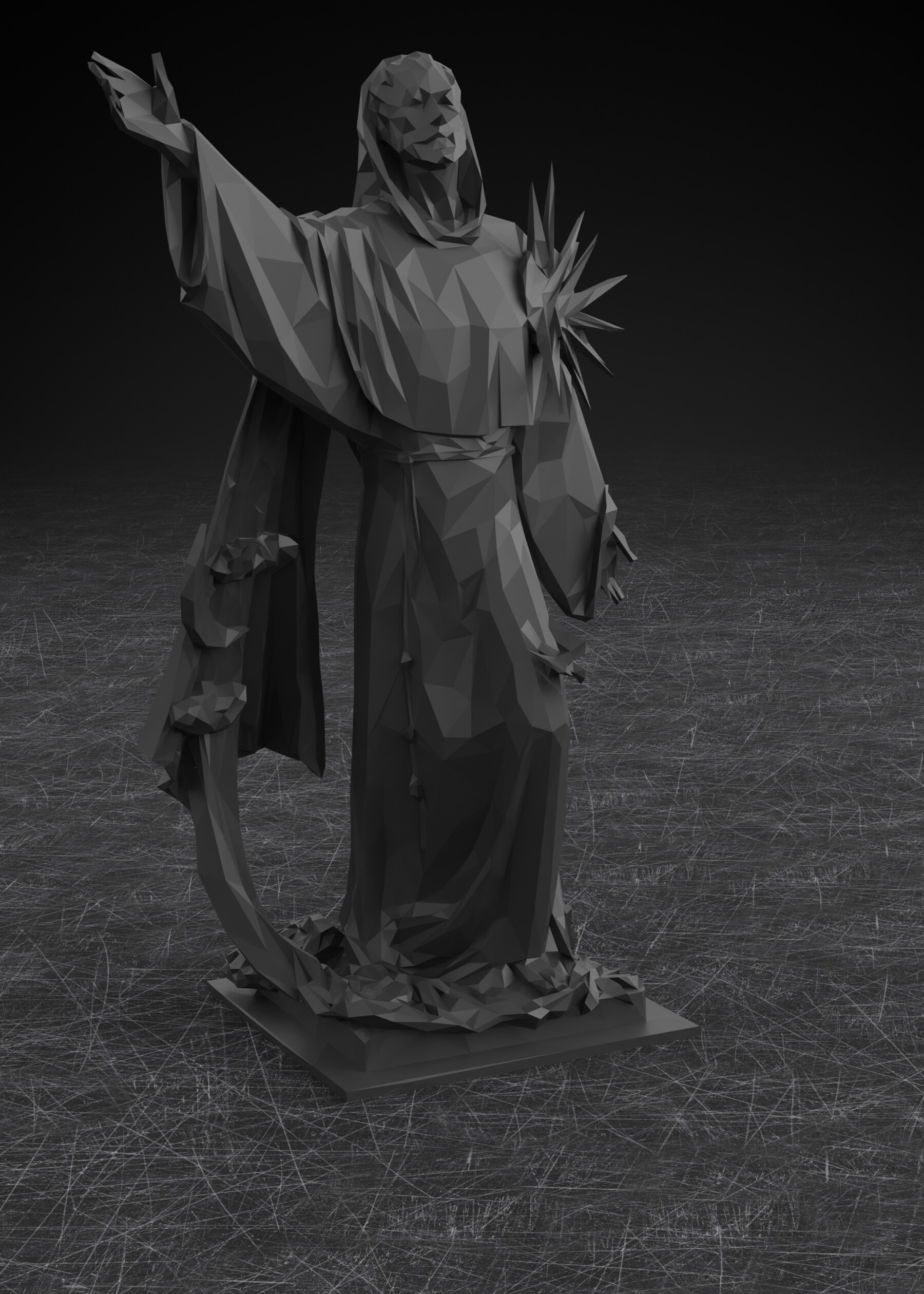 ArtStation - Low Poly Kpack for Kitops - Statues Vol.2 - Angels ...