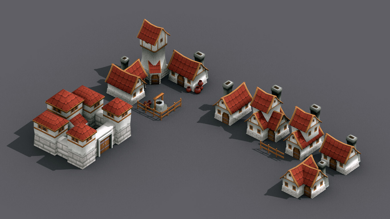 ArtStation - Low Poly Fantasy Building | Game Assets