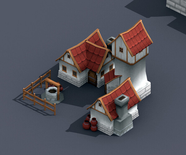 ArtStation - Low Poly Fantasy Building | Game Assets