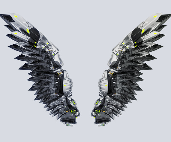 ArtStation - Sci-fi mecha wings image set vol. I | Resources