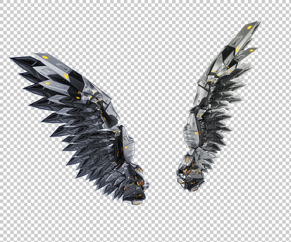 ArtStation - Sci-fi mecha wings image set vol. I | Resources