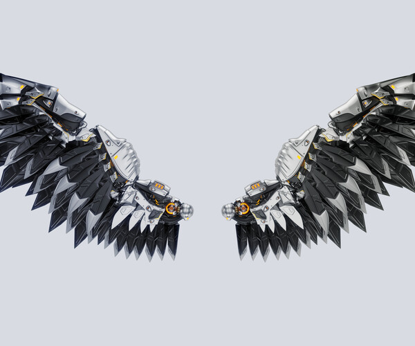 ArtStation - Sci-fi mecha wings image set vol. I | Resources