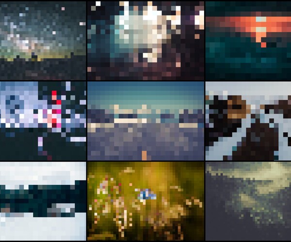 ArtStation - 168 Pixelated Backgrounds | Artworks