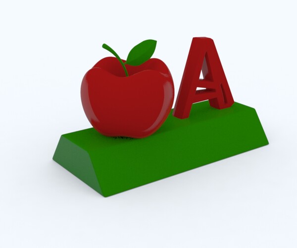 ArtStation - A for Apple Model | Resources